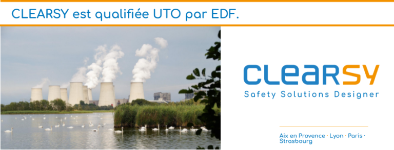 CLEARSY EST QUALIFIEE UTO PAR EDF - CLEARSY