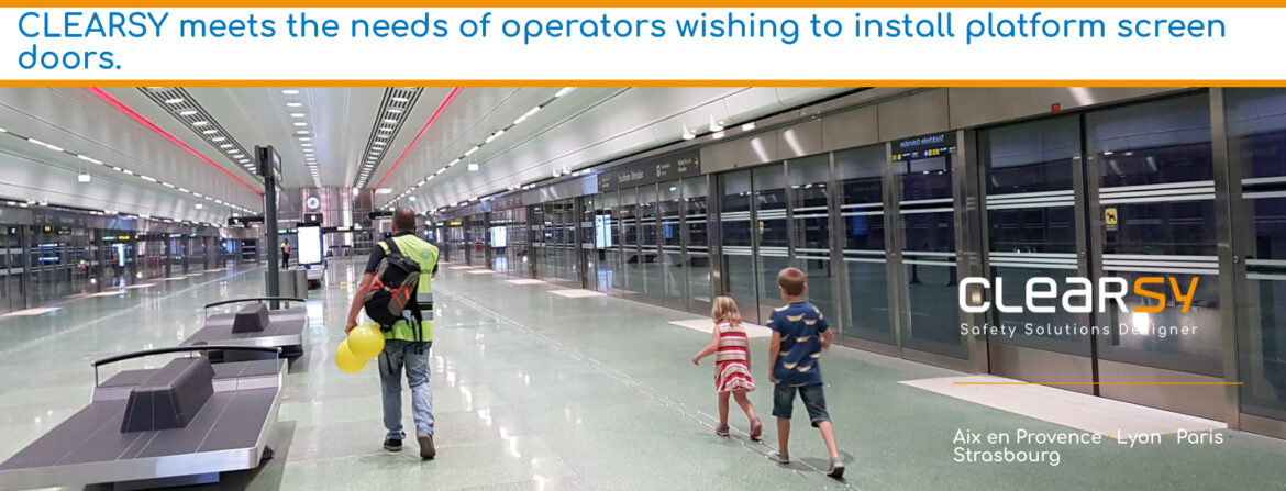 CLEARSY meets the needs of operators wishing to install platform screen doors - CLEARSY