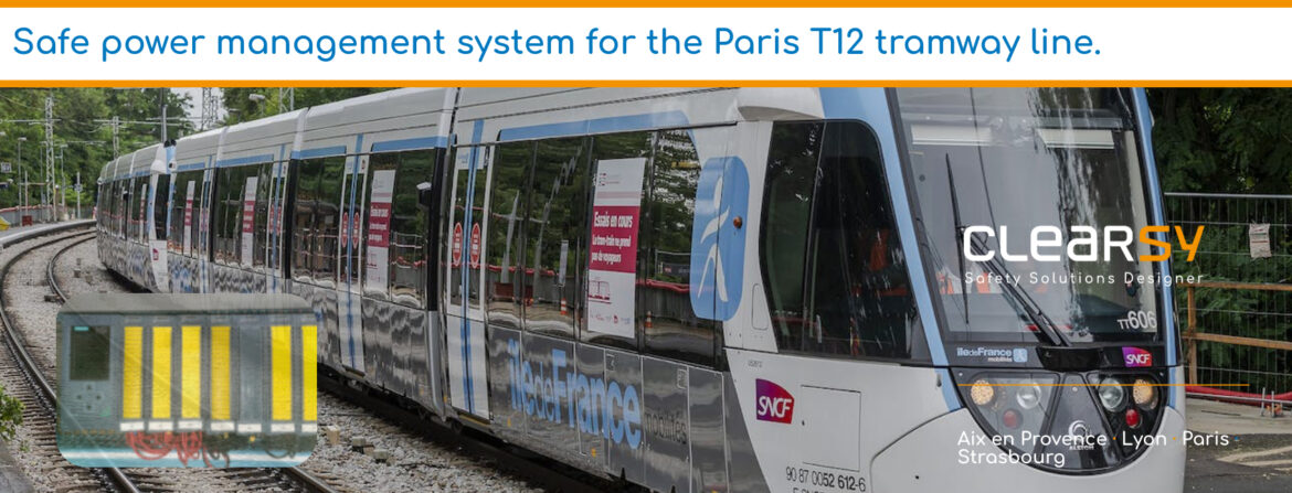 Safe power management system for the Paris T12 tramway line - CLEARSY